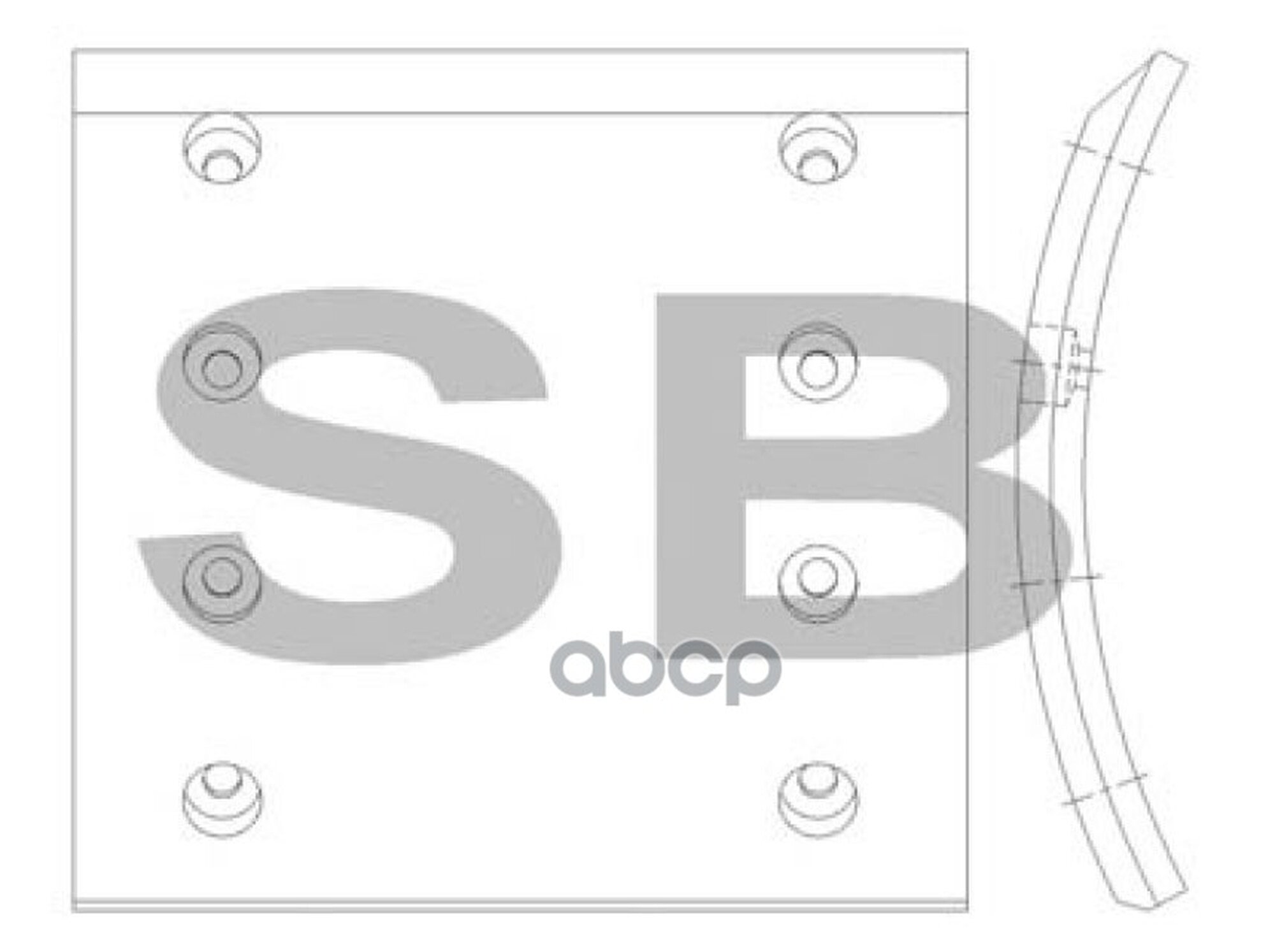 Накладки тормозных колодок HYUNDAI HD (2003- ) Sangsin brake арт. SL214