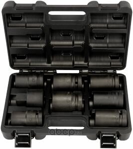 Набор головок ударных автодело 4/6-гр. 1" 8пр.(L80mm; 27, 30, 32, 33, 38, 41 мм, для УКМ) кейсе