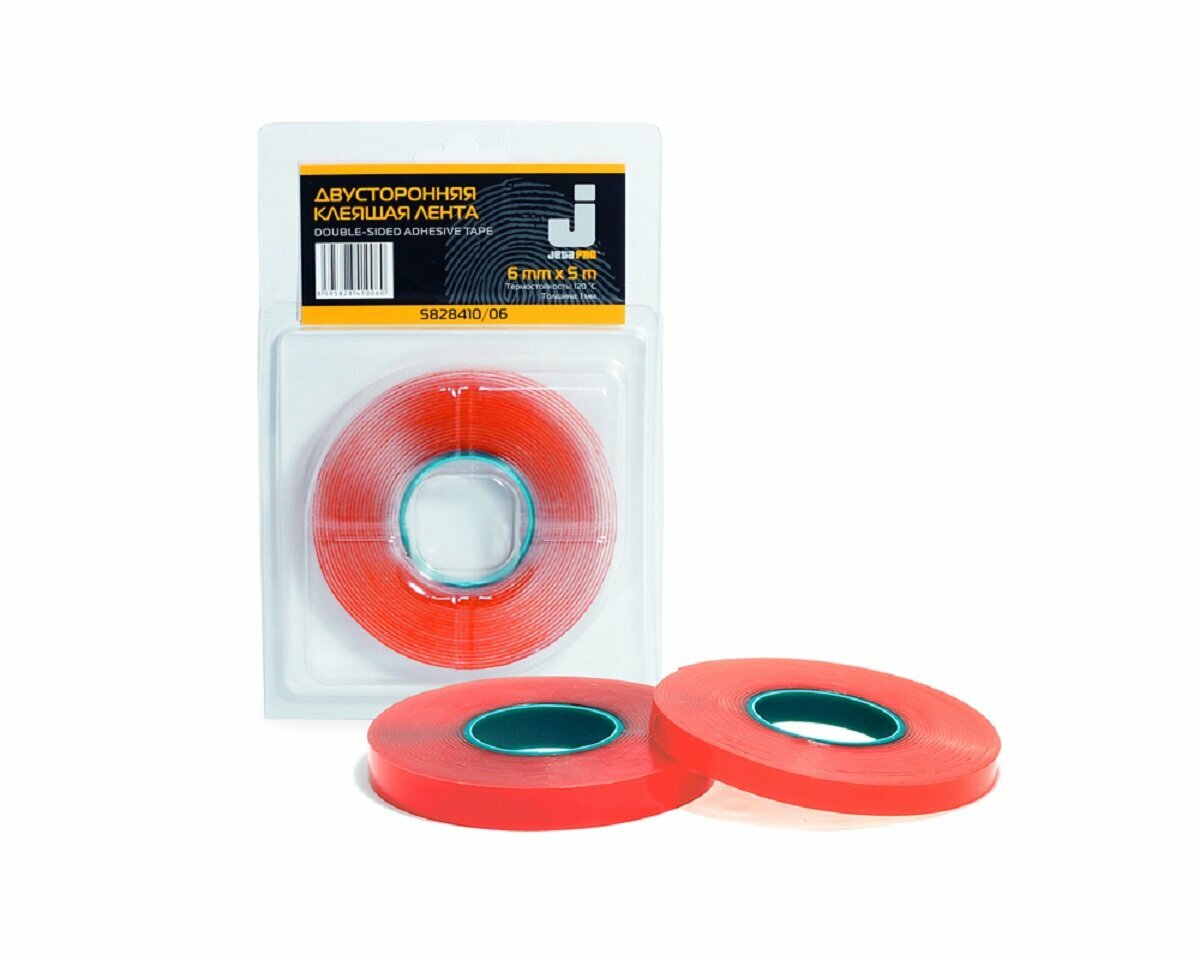 Jeta PRO Лента пенакриловая двусторонняя для постоянной фиксации 6 мм х 5 м D8410 58284106 5828410/6