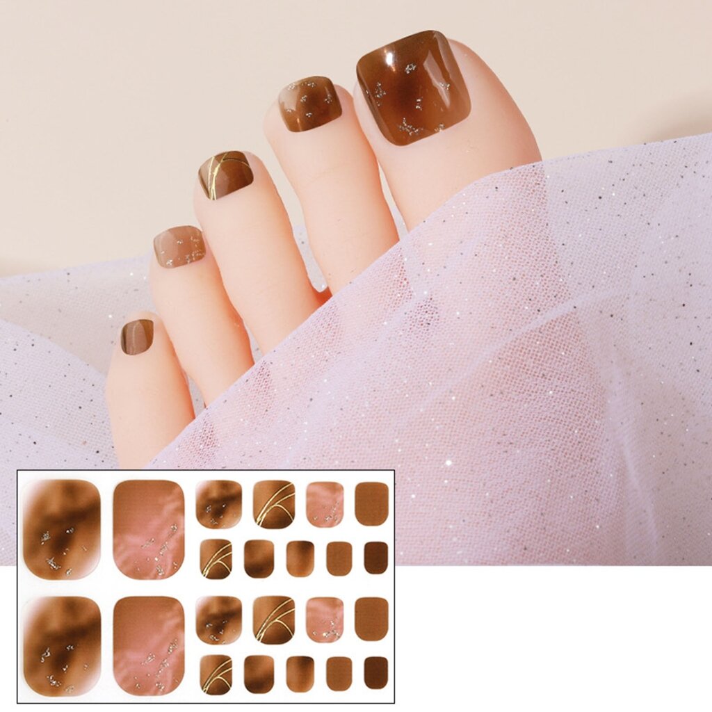 Водонепроницаемые Обертывания Для ногтей на ногах, 3D Стразы, Наклейки Для ногтей на ногах, Наклейки для ногтей на Ногах, Наклейки Для Ногтей на Ногах