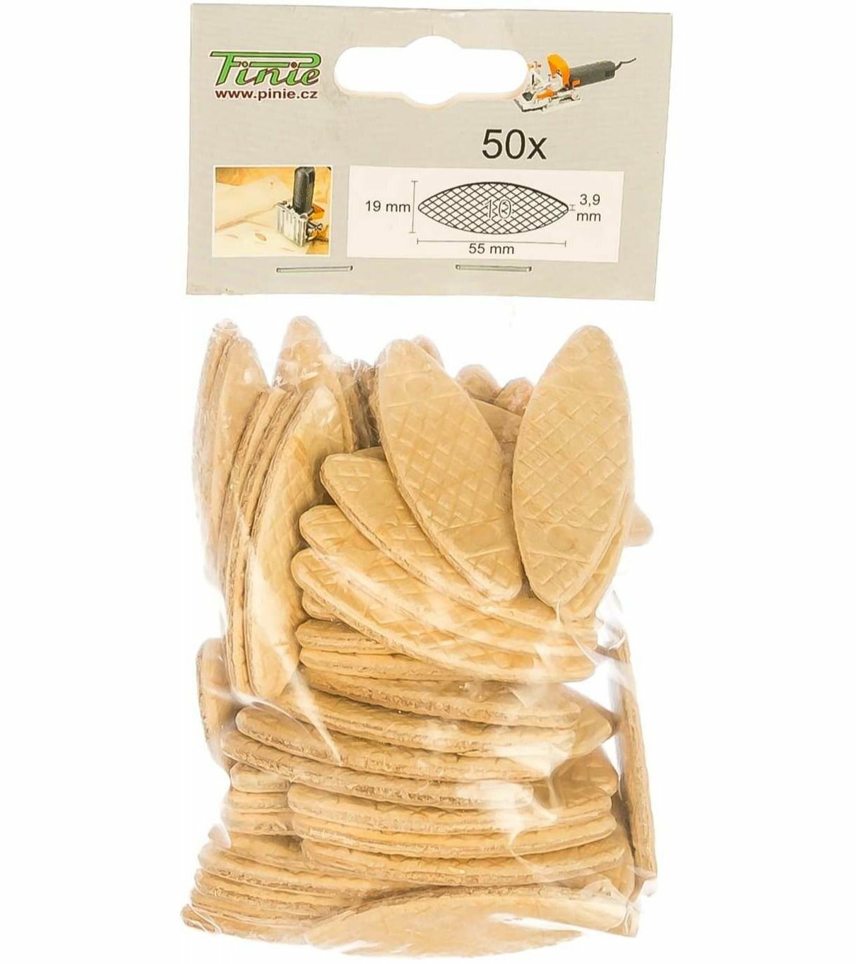 Соединительная ламель 53х19х4мм, 50шт PINIE 160-1050