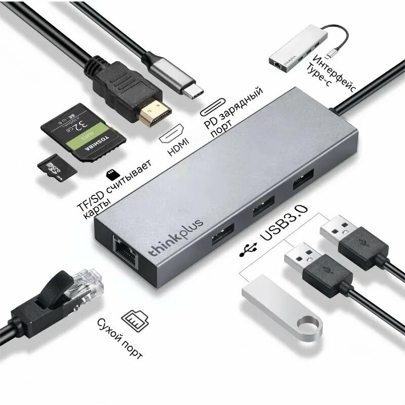 USB-концентратор Lenovo LC08