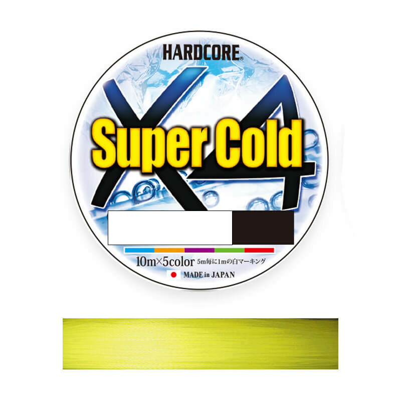Шнур DUEL Hardcore Super Cold X4 Hi-Vis Yellow 150m #1.5