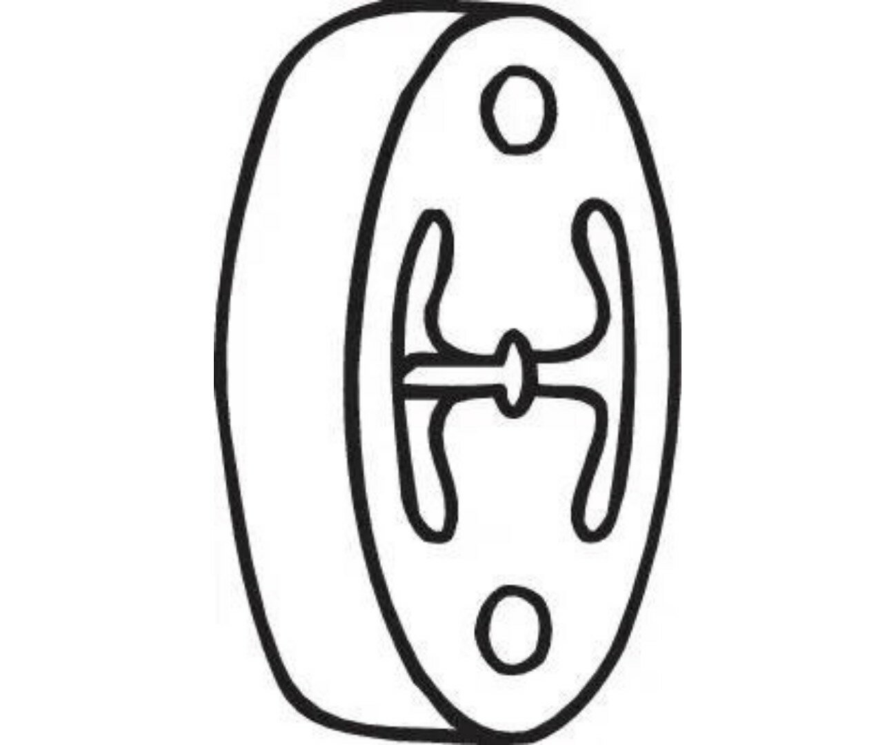 Крепление глушителя BOSAL 255-217 Daewoo Lanos, Leganza, Daihatsu, Rover, Honda, Hyundai 89-