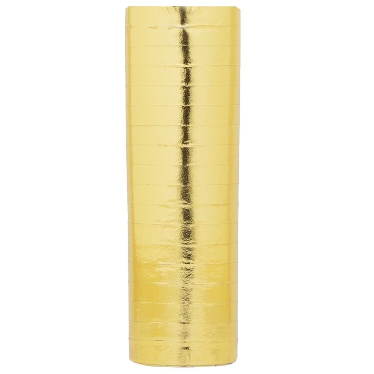 Набор серпантина КНР фольгированный, золотой, 2 столбика, 36 колец