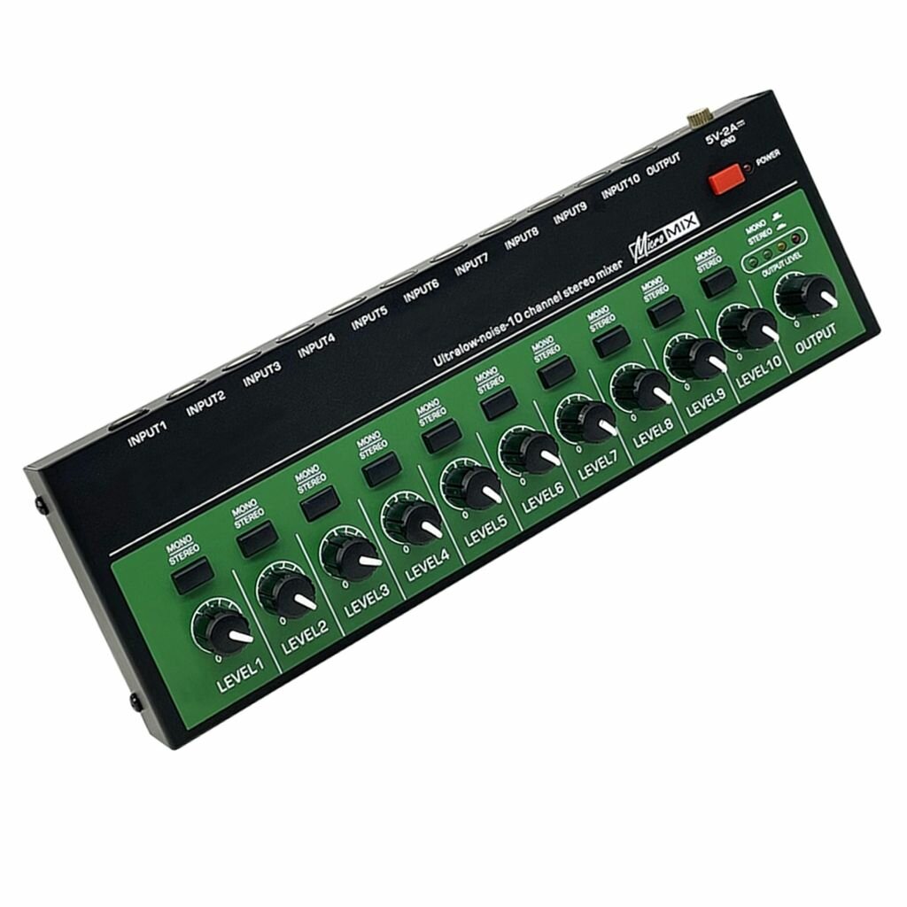 Sound Mixer 10channel Stereo для студии и живого приложения