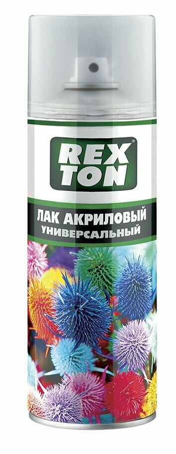 Лак акриловый 520 мл универсальный глянцевый REXTON аэрозоль 1К RT24000