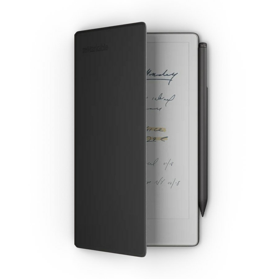 Графический планшет reMarkable Paper Pro Move 7.3", стилус Marker Plus + чехол Premium Leather - Book Folio Black