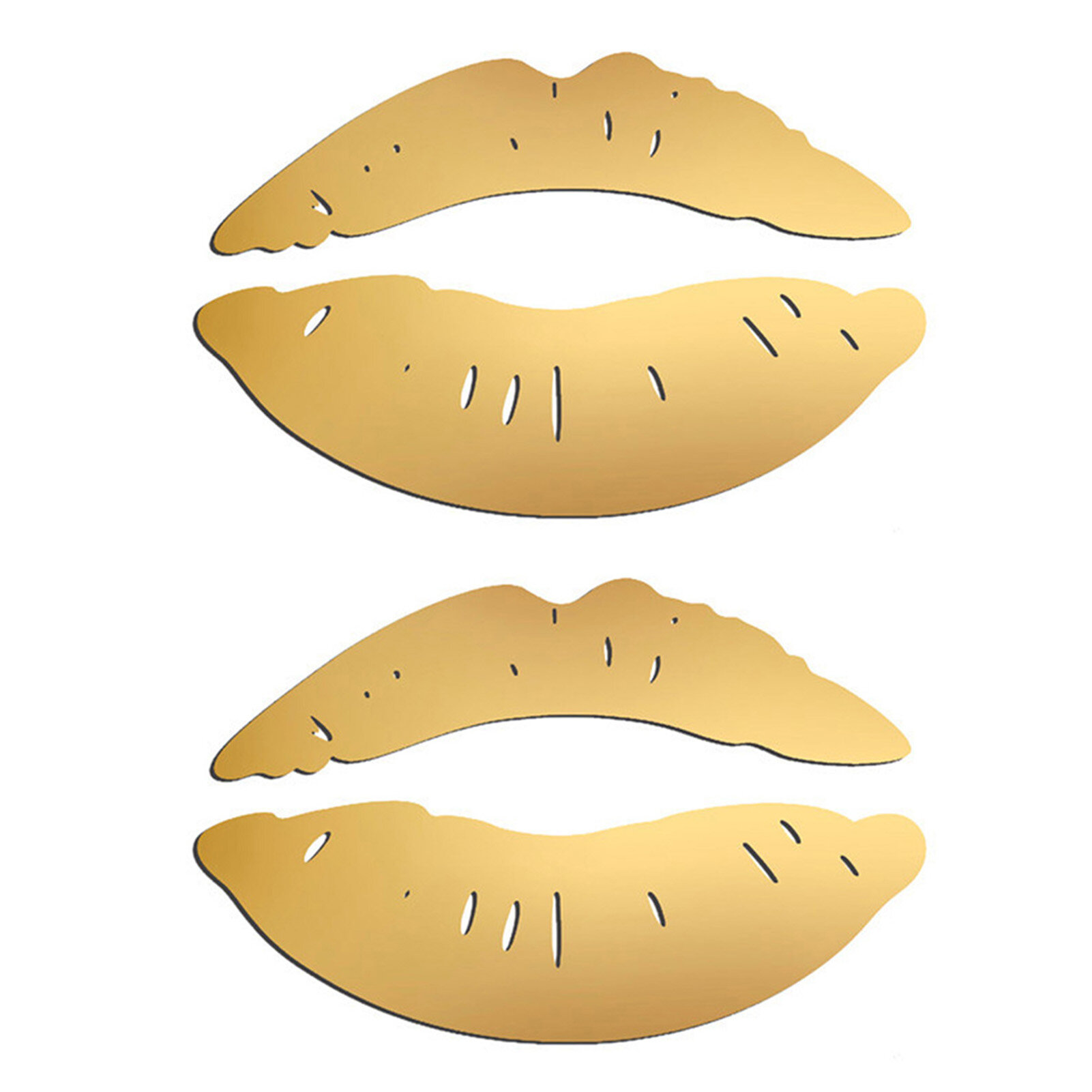 3D Kiss Lip Mirror Wall Sticker DIY Modern Art Mural Decal Home Room Decor, цвет: Красный, Золотой, Черный, Серебряный, материал: ПС, вес: 90гр/3.2 унции (4 компл.), 45гр/1.6 унции (2 компл.), размер: 25*8*1см/9.8*3.1*0.4дюйма (4 компл.),