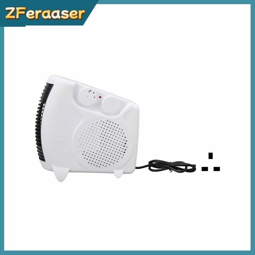 Портативный тепловентилятор с регулируемой температурой, мини-обогреватель для рабочего стола, 900 Вт, белый