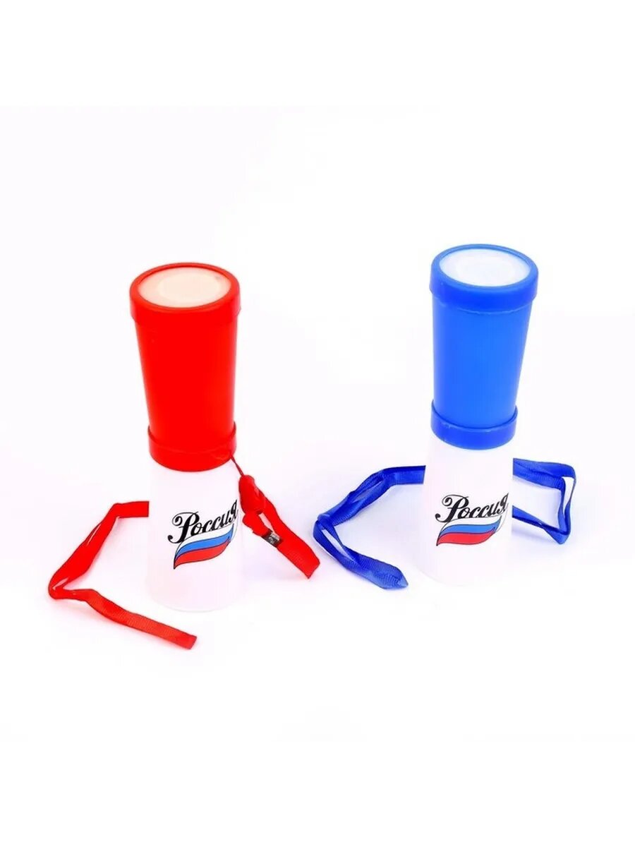 Яркая гуделка с флагом для болельщиков