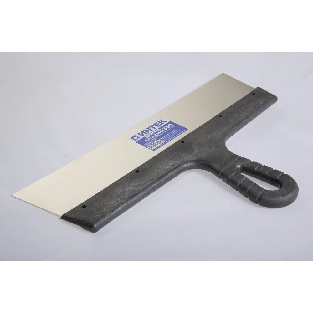 Фасадный шпатель интек 350 мм, с пластиковой ручкой, нержавеющая сталь 8967