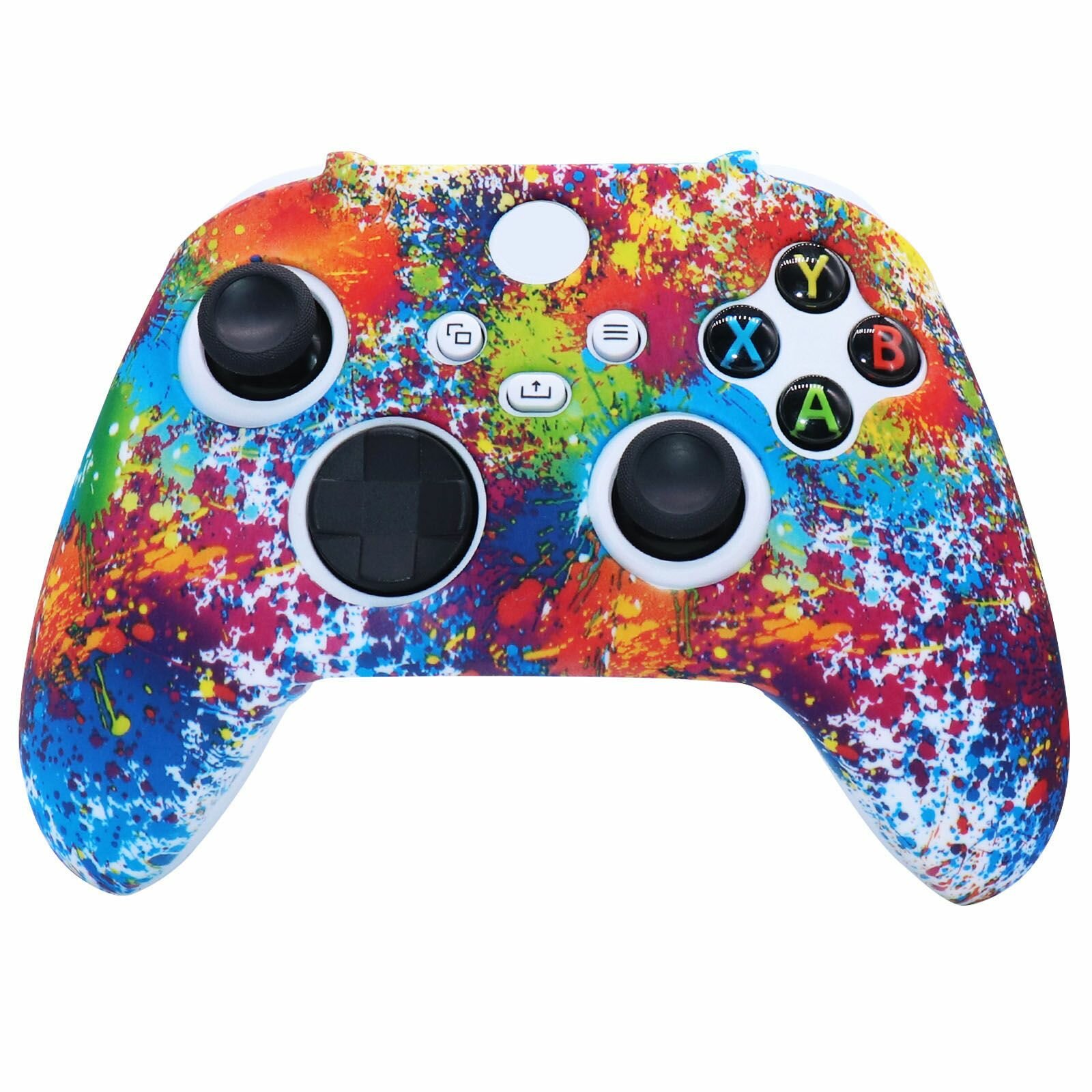 Мягкий силиконовый чехол для контроллера Xbox Series X/S, защитная кожа, геймпад, резиновая кожа, ручки для большого пальца, крышка джойстика