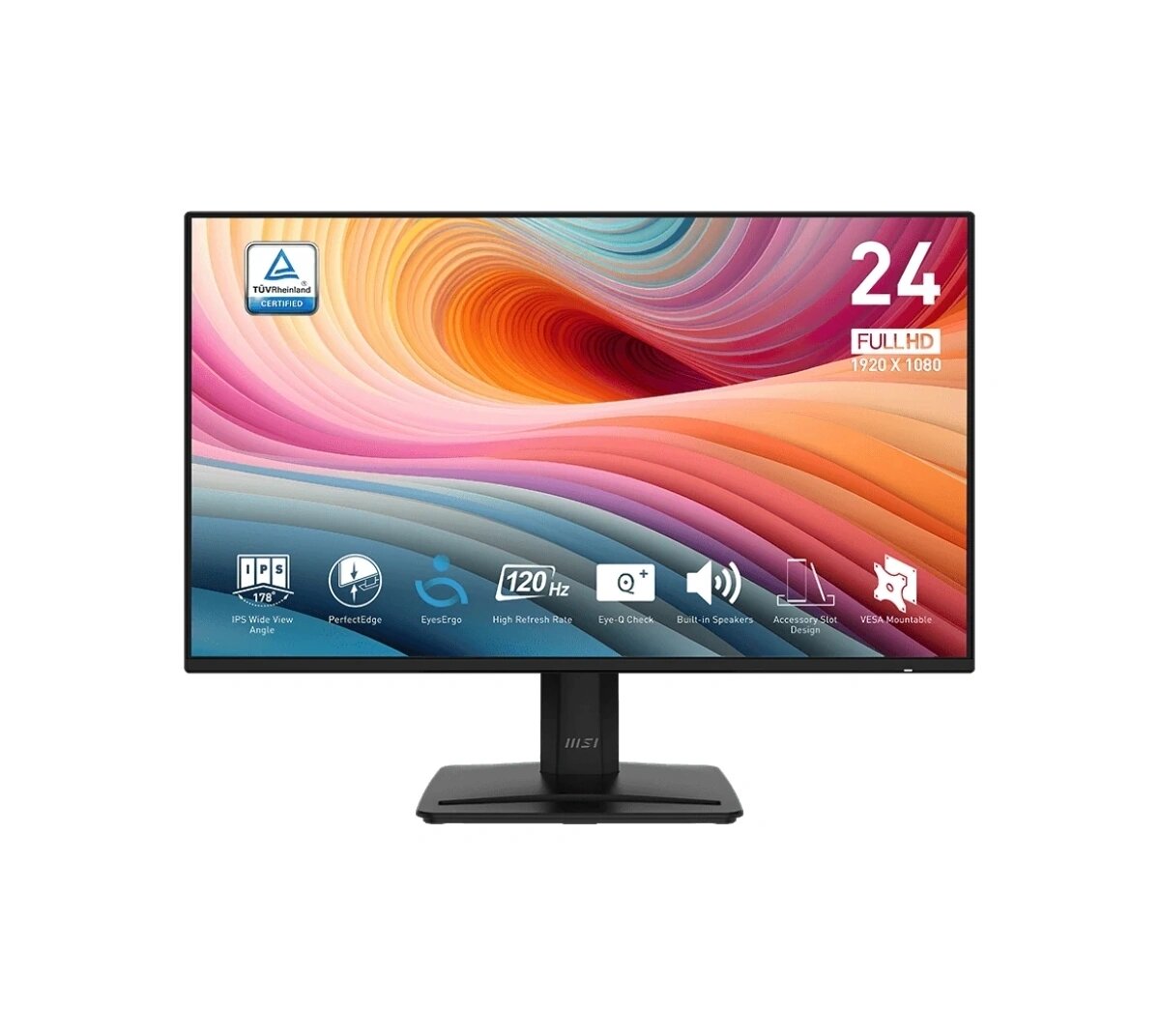 Монитор MSI 23.8" MP242A E2 IPS FHD чер HDMI DP VGA M/M 120Hz 300cd In