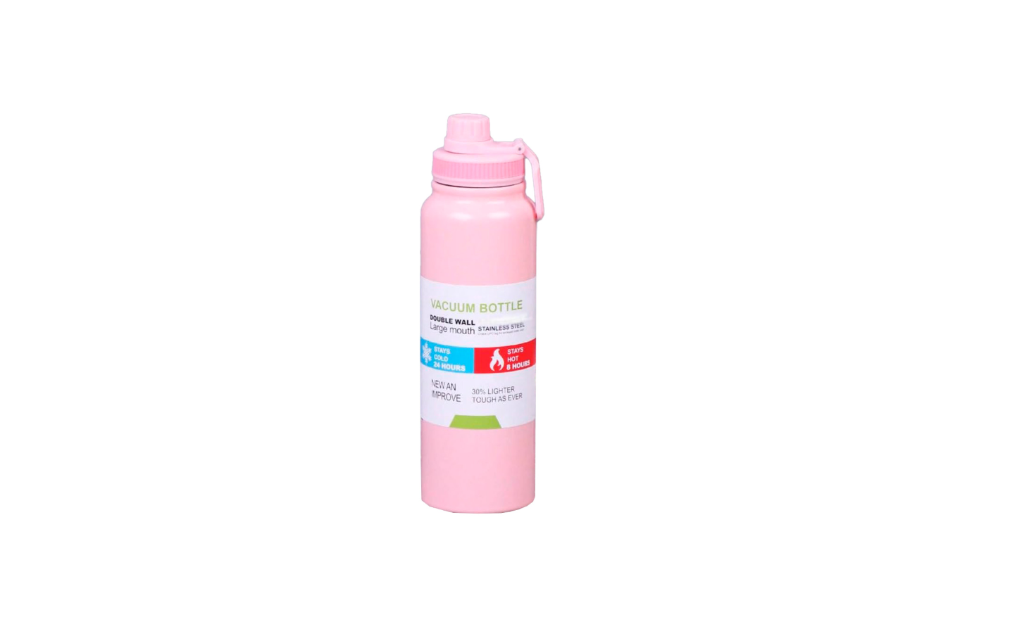 Бутылка для воды Vlaken Vacuum Cup 600ml BF-04 Pink, 600 мл, розовый