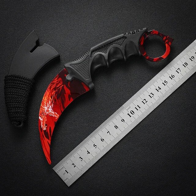 CSGO Коготь Нож Охота Кемпинг Карманный Нож Выживание На открытом воздухе Инструмент EDC Фиксированный Нож Однолезвийный Нож CSGO