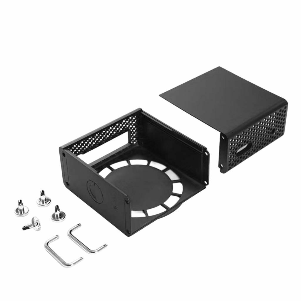 Металлическая стойка для мини-компьютера с теплоотводом, Черный