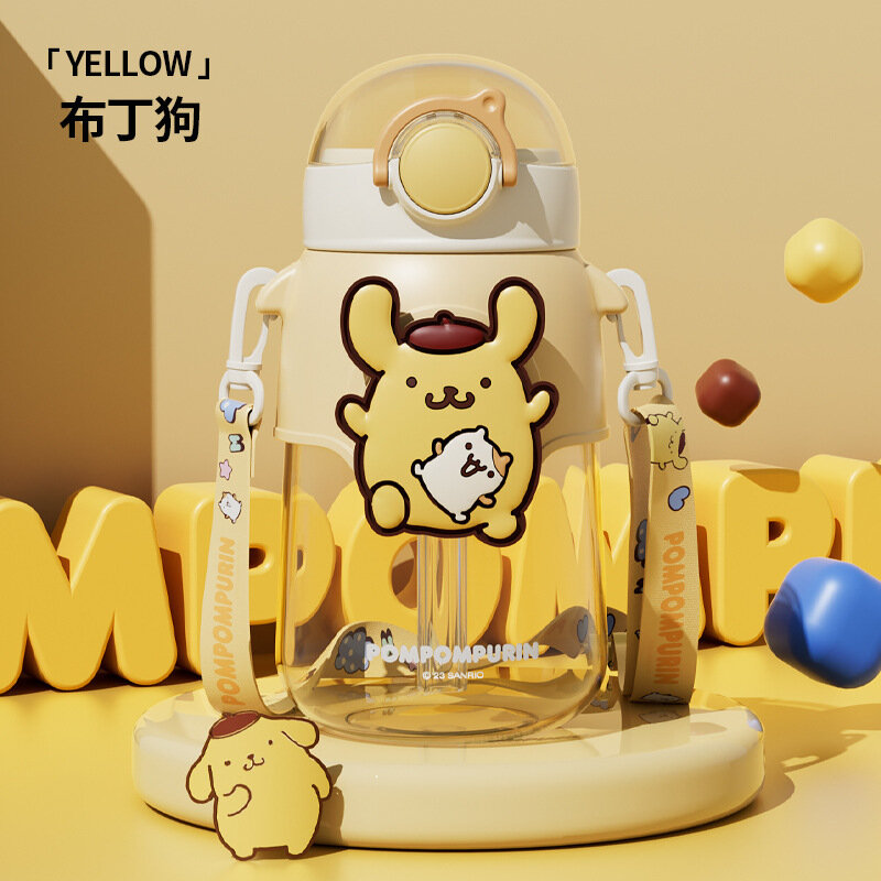 Детский пластиковый стакан с трубочкой, спортивный дизайн, 690 мл, портативный для школы и путешествий