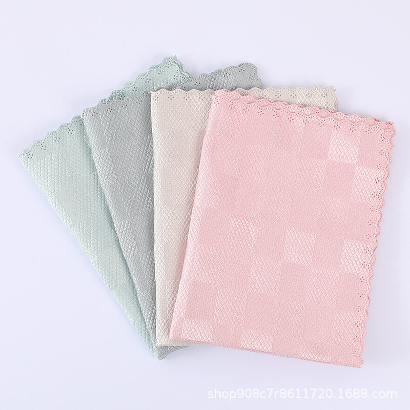 Чаншу производители поставляют тряпки из микрофибры Светло-зеленый (верлок)_30.30