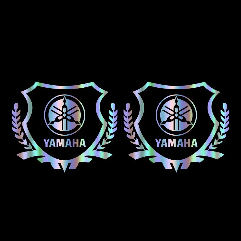 Наклейки Yamaha на бак мотоцикла, 2шт, цвет 2pcs