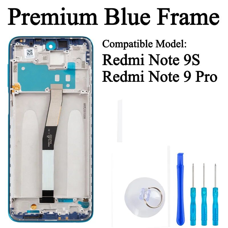 Премиум Blue Frame для Xiaomi Redmi Note 9S/9 Pro
