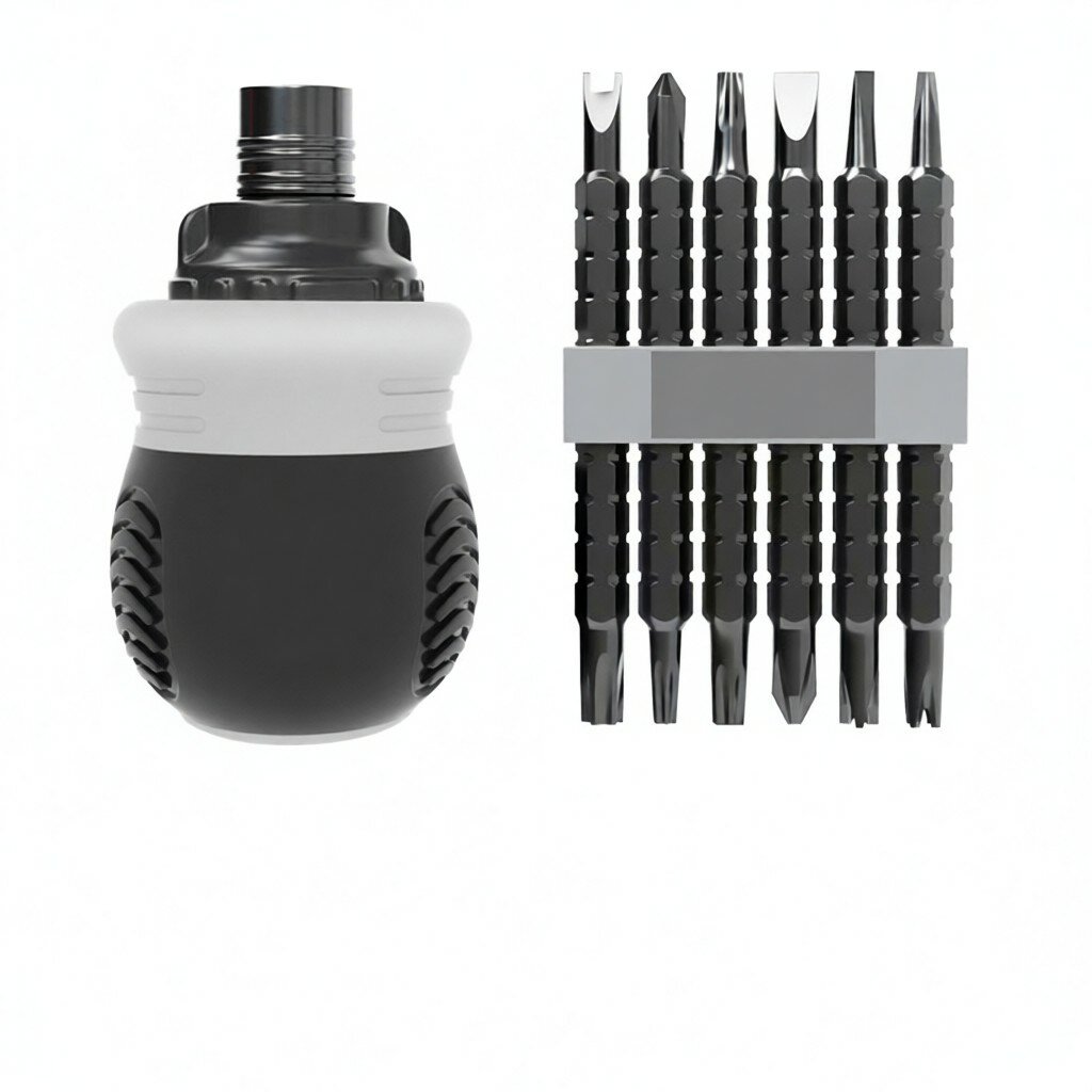 Набор отверток с трещоткой: Эргономичный телескопический универсальный набор бит с храповым механизмом для ремонта смартфонов, компьютеров, часов, очков и электроники