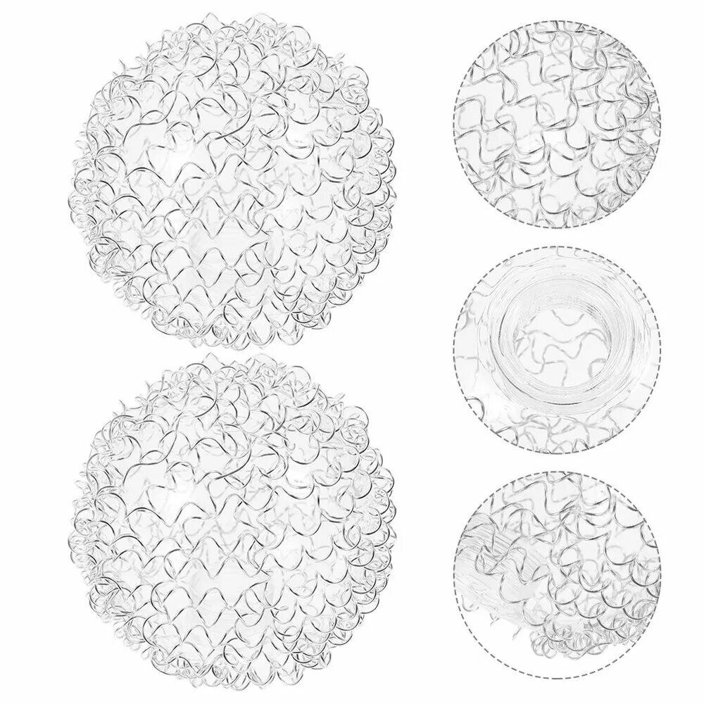 Стеклянный Плафон: Прозрачный Круглый Шар Для Замены, 2шт