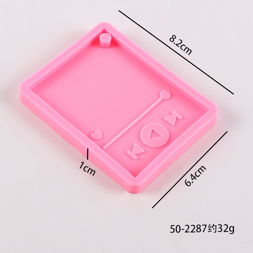 Набор из силиконовой формы для самостоятельного изготовления брелоков, модель MP3-плеера для литья эпоксидной смолой с