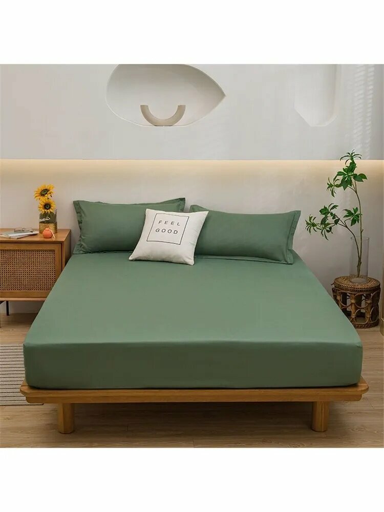 Простыня на резинке 1 кусок простыни и резинка , Хлопок, 150x200 см