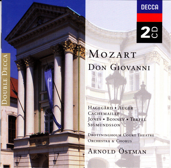 Компакт-диск Mozart: Don Giovanni. Håkan Hagegård, Arleen Augér, Gilles Cachemaille, Drottningholm Court Theatre Chorus, Arnold Östman (2 CD)