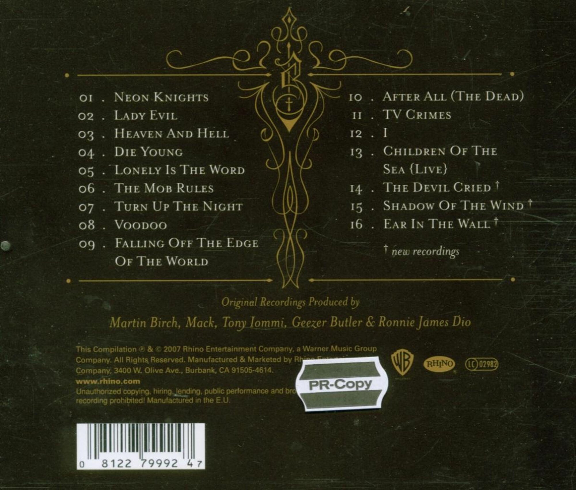 Компакт-диск Black Sabbath - The Dio Years (1 CD) — фото 1