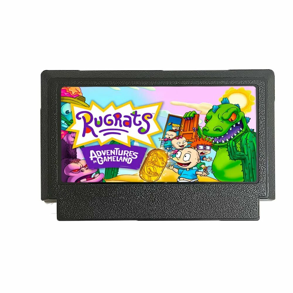 Rugrats Adventures in Gameland - Игра 8-битный картридж Famicom - игровой картридж NES (8 bit, Английская версия)