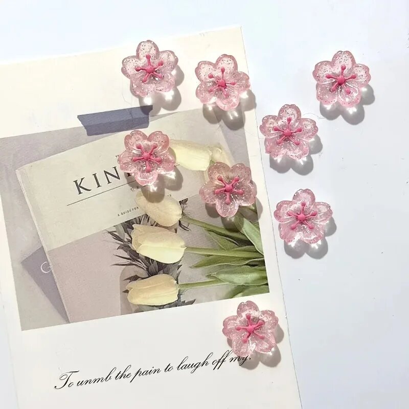 Магниты на холодильник с цветком персика 2pcs