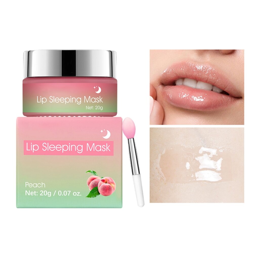Ночная маска для губ Sleeping Lip Mask Для Ухода за Губами, Увлажнение губ, Восстановление сухих Потрескавшихся Губ, Мягкое Питание Губ На ночь