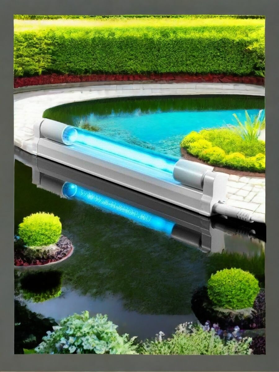 Бактерицидная (кварцевая) лампа, озонатор, двойного действия УФ+озон, 8Вт, 30 см