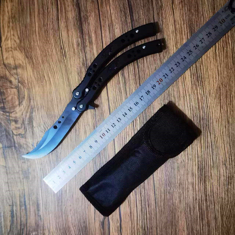 Модель фигурки CSGO, бабочка-нож, бабочка-расческа, ручной метательный нож, тренировочный инструмент, игровое периферийное устройство, не заточенный