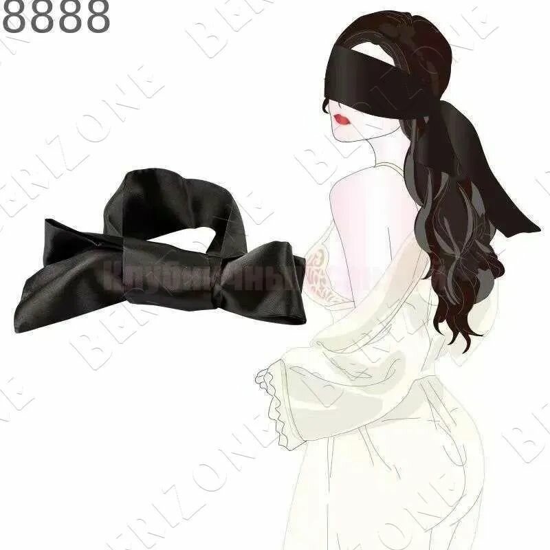 Лента атласная для бдсм, лента для связывания рук и ног, повязка эротическая женская для глаз, ролевых игр и секса