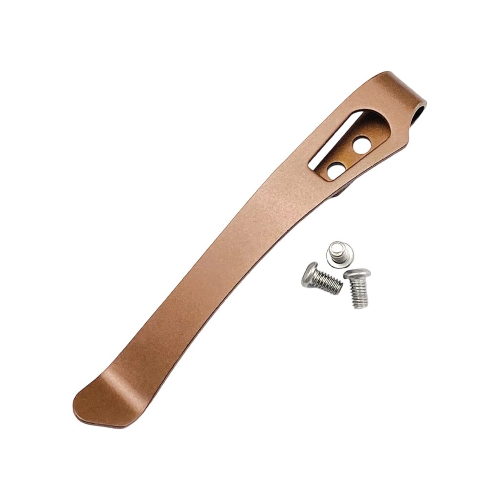 Задняя клипса из нержавеющей стали, карманный зажим, зажим для ножа-Розовое золото