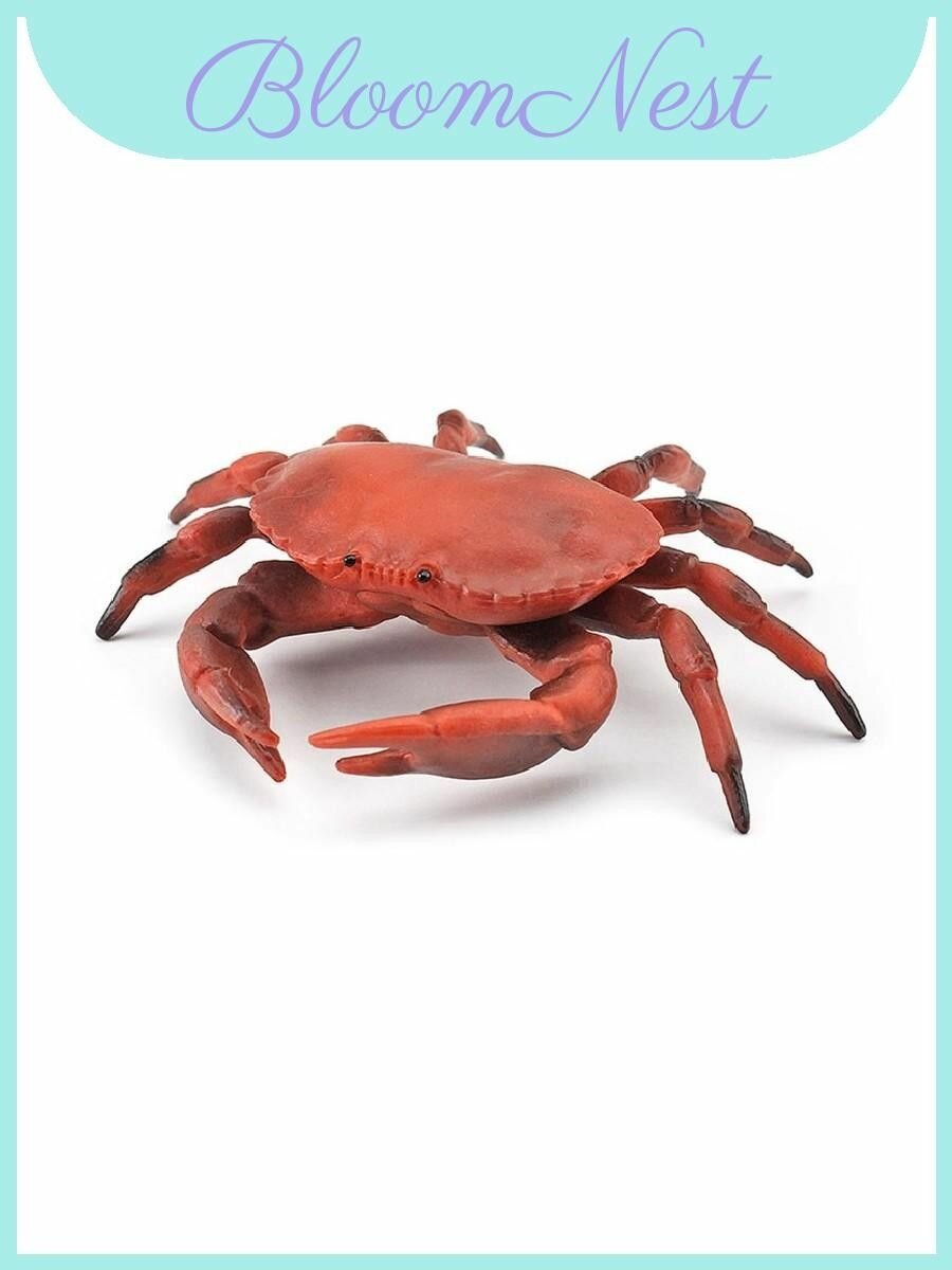Фигуры имитационного краба высокого качества для коллекционеров и любителей морского декора, красный