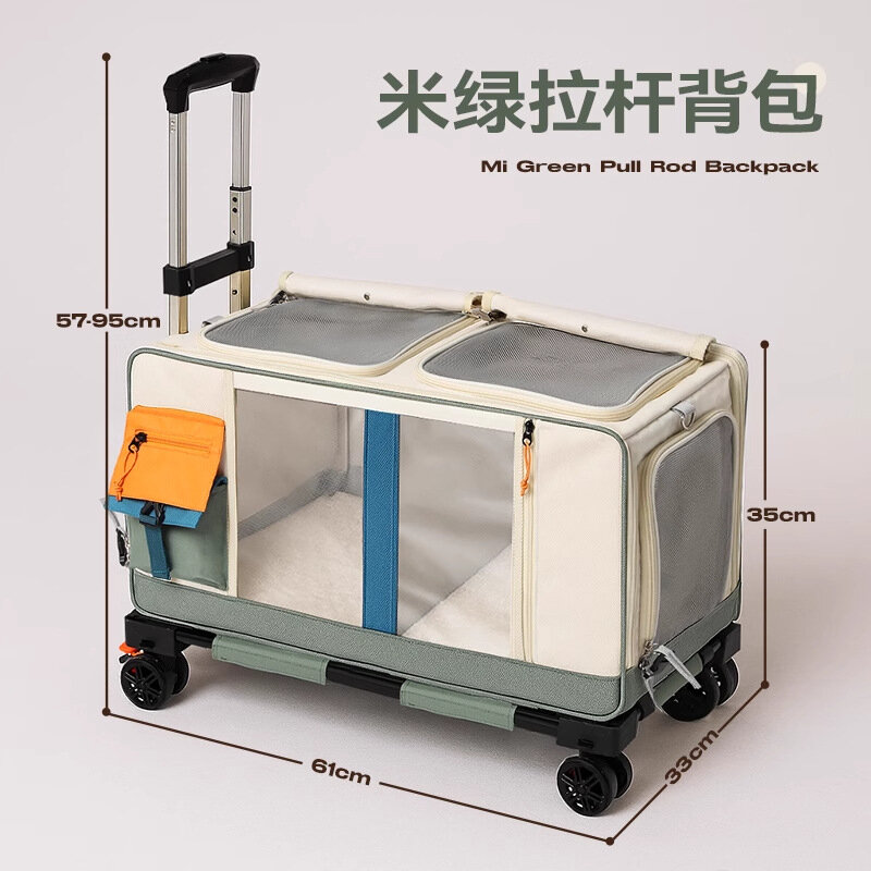Чемодан на колесиках, портативный рюкзак для путешествий, многофункциональный чемодан большой вместимости.