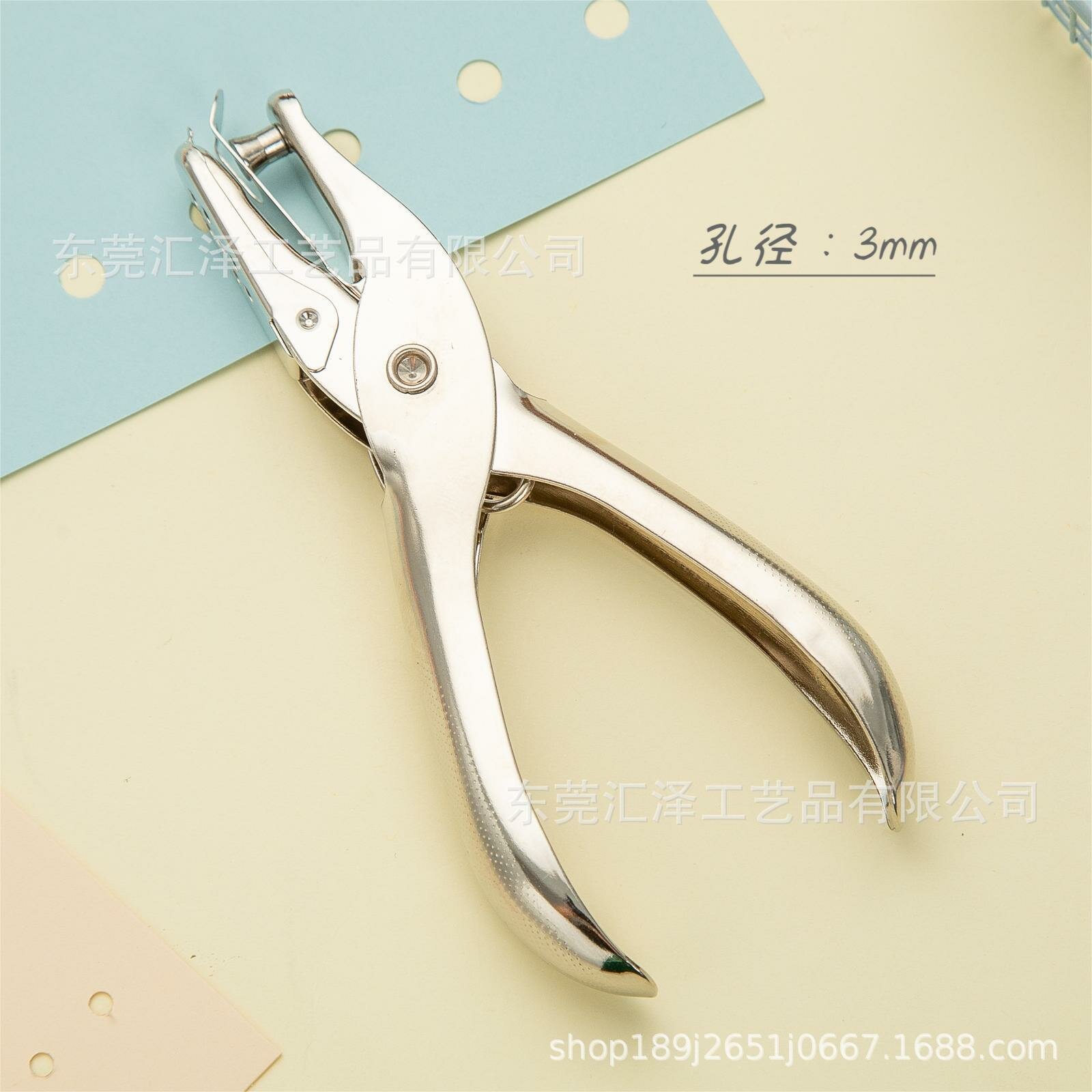 Ручной дырокол с одним отверстием, DIY ручные пробойники, дырокол для билетов 3мм 6мм, ручной пробойник с кожаным чехлом