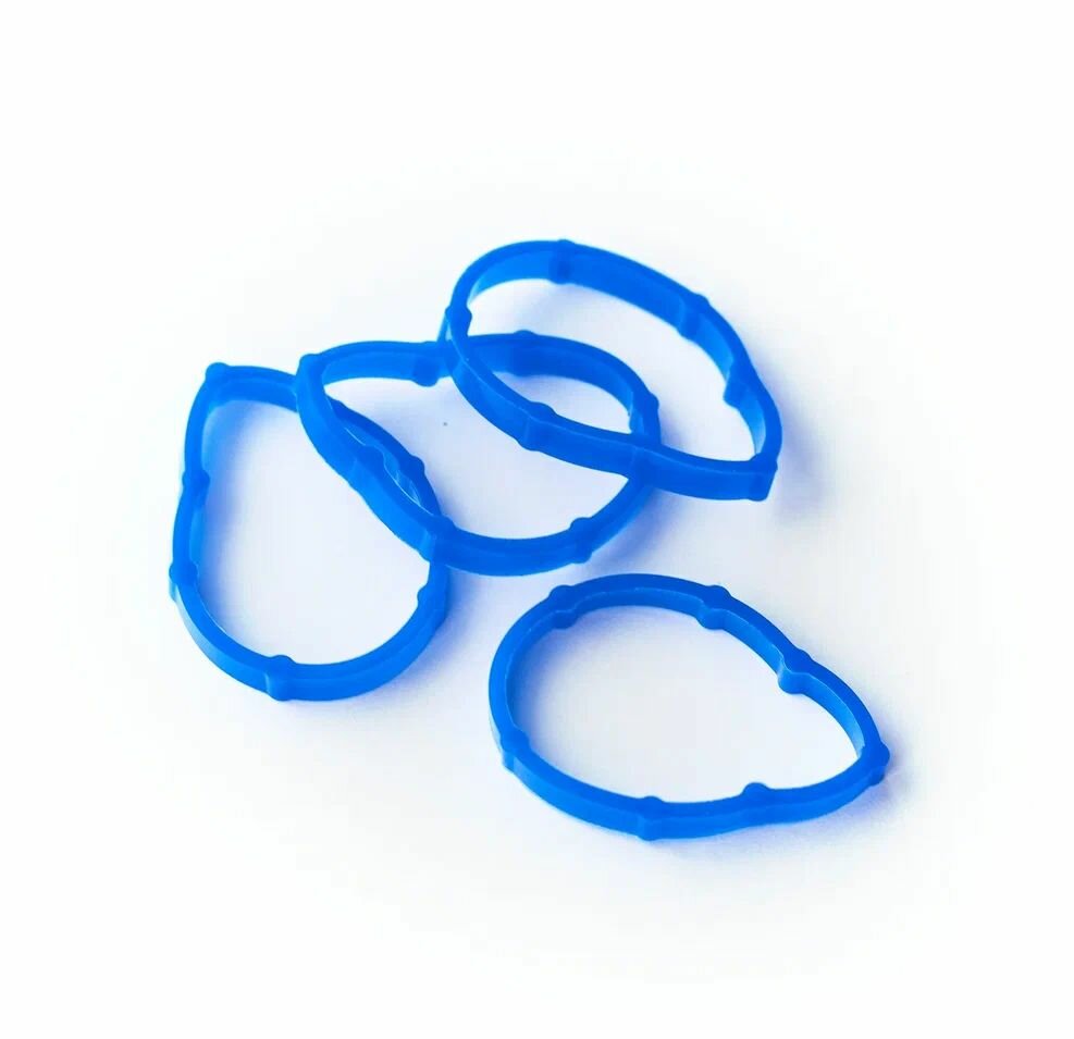 Комплект уплотнителей впускного коллектора для LADA Largus, Renault 8 клап.(силикон 4шт) / Прокладки впускного коллектора арт. 7701471932