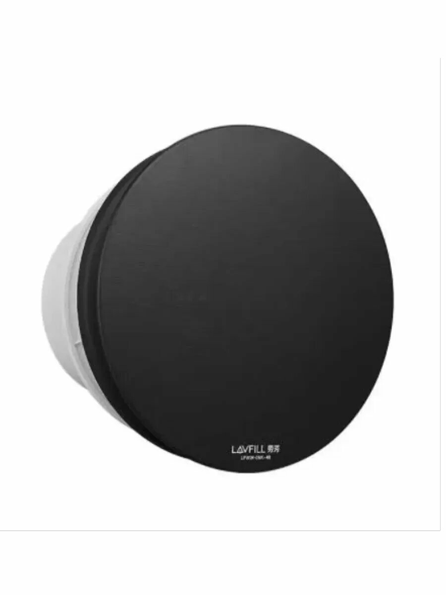 Вентилятор вытяжной с оборотным клапаном, чёрный