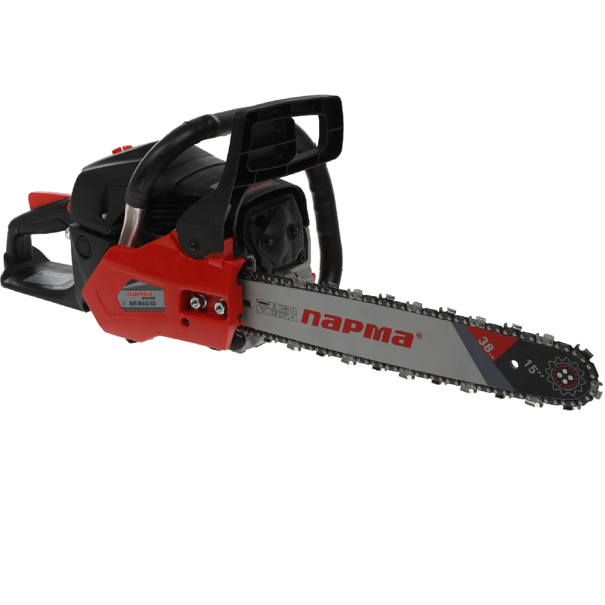 Пила цепная бензиновая Парма Практик БП 045/15, черный/красный