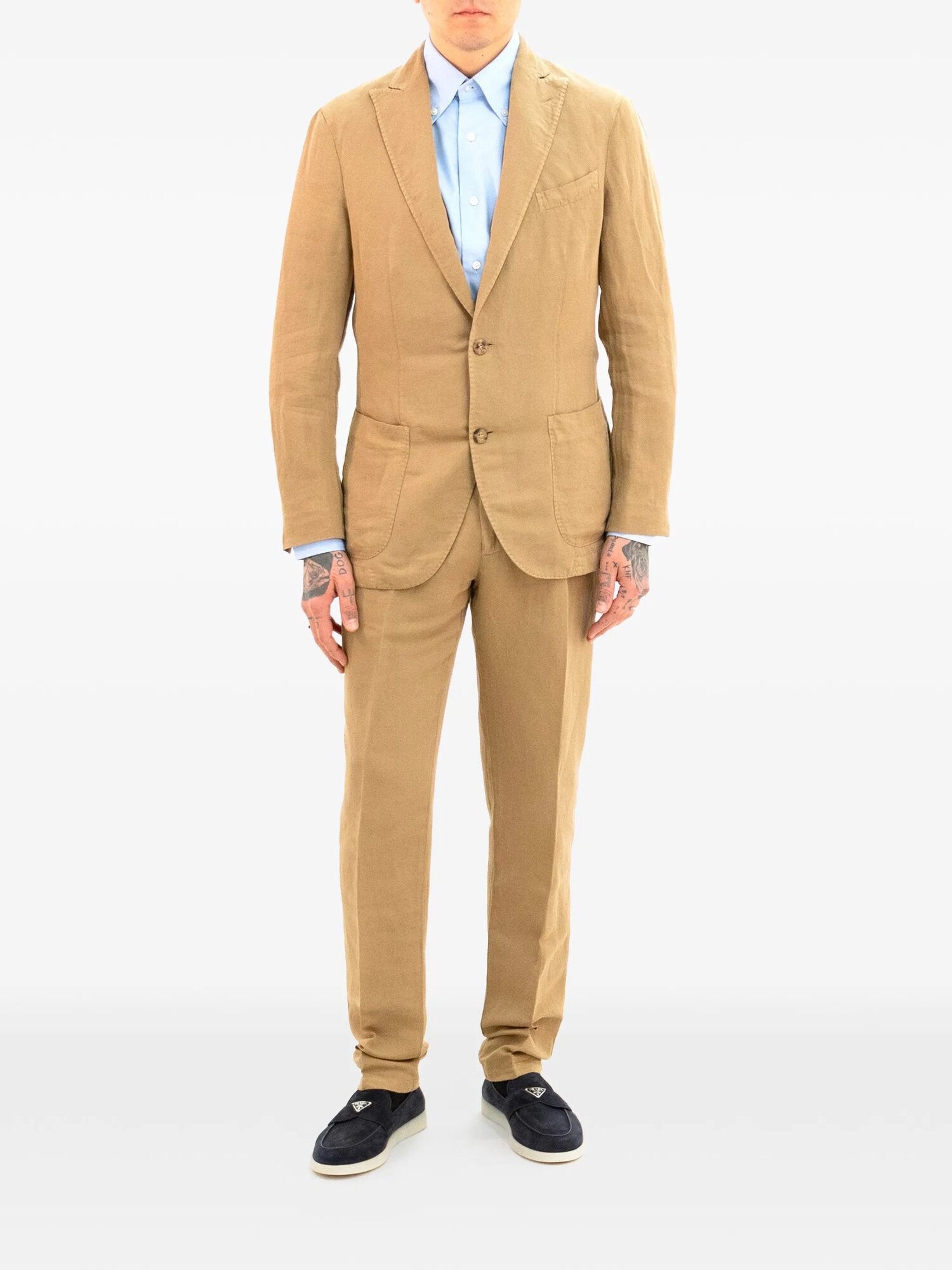 Комбинезон Boglioli Garment-dyed suit, размер 54, разноцветный — фото 1