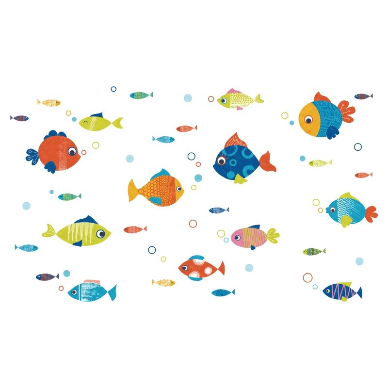 Декоративные наклейки на стену для ванной комнаты детского сада, самоклеящиеся наклейки на стену ванной комнаты с