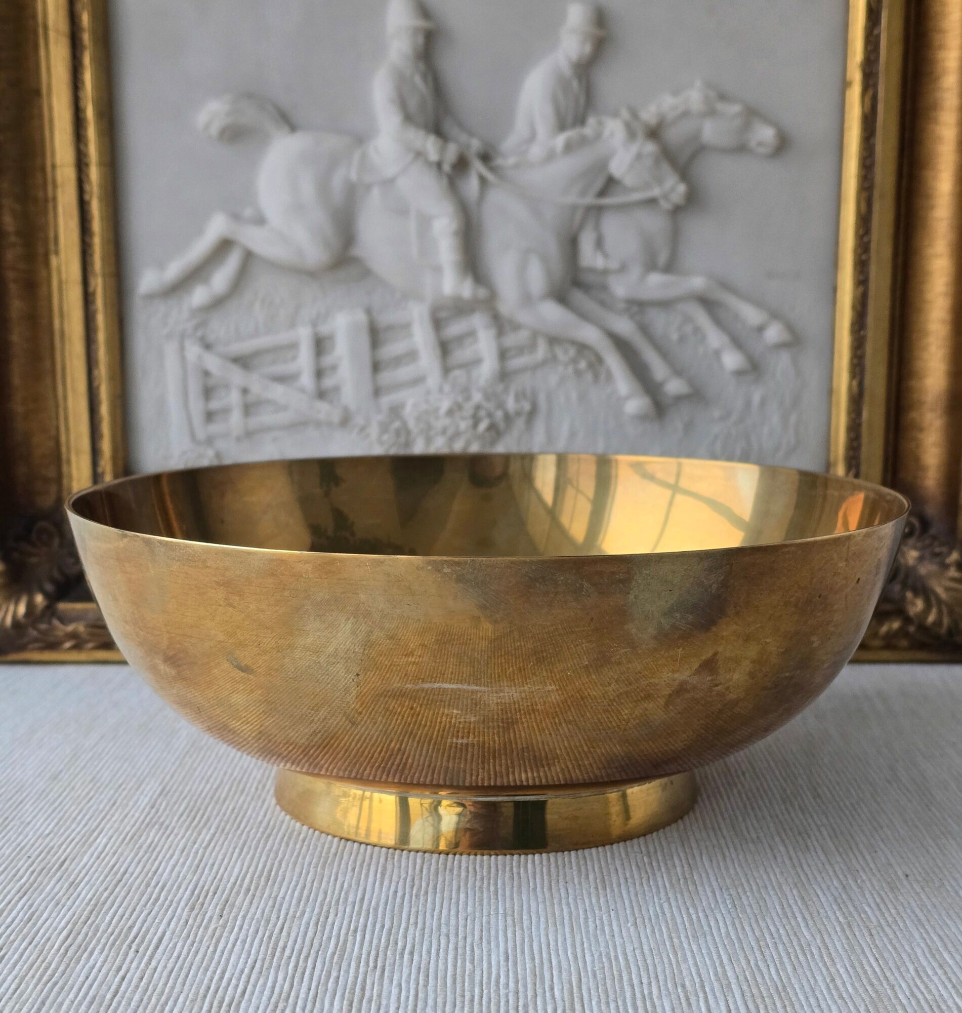 Старинная латунная чаша