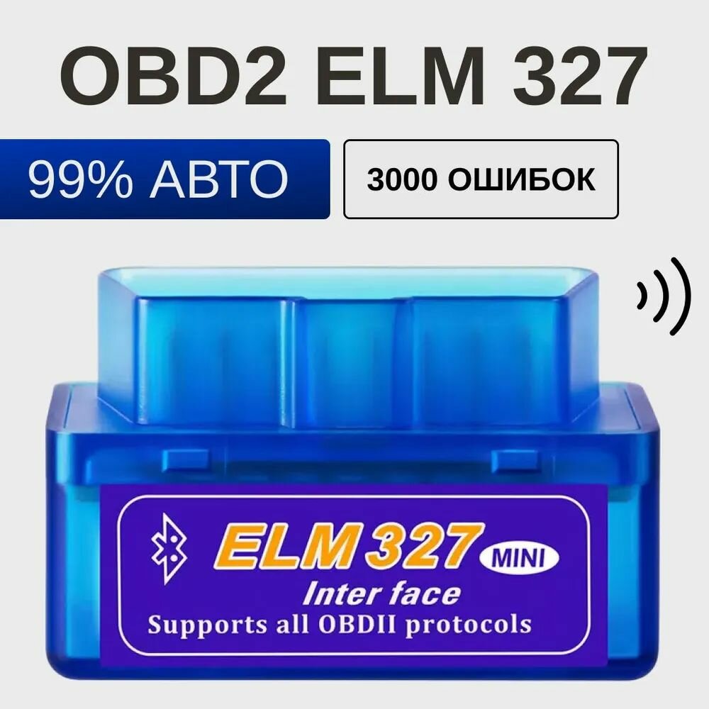 Bluetooth 5.1 OBD2 сканер для бензиновых автомобилей, диагностический адаптер в разъём OBD для чтения и сброса ошибок