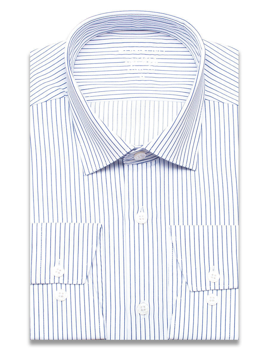 Рубашка Non Iron приталенная с длинным рукавом