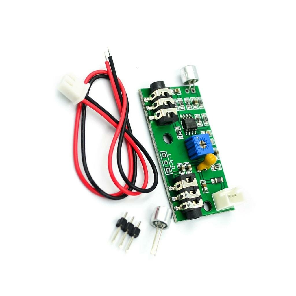 Модуль усилителя микрофона с регулировкой усиления, 1 комплект